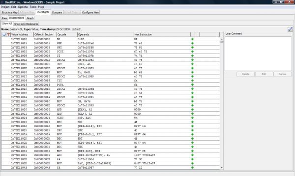 Disassembled View — Reverse Engineering | WindowsSCOPE